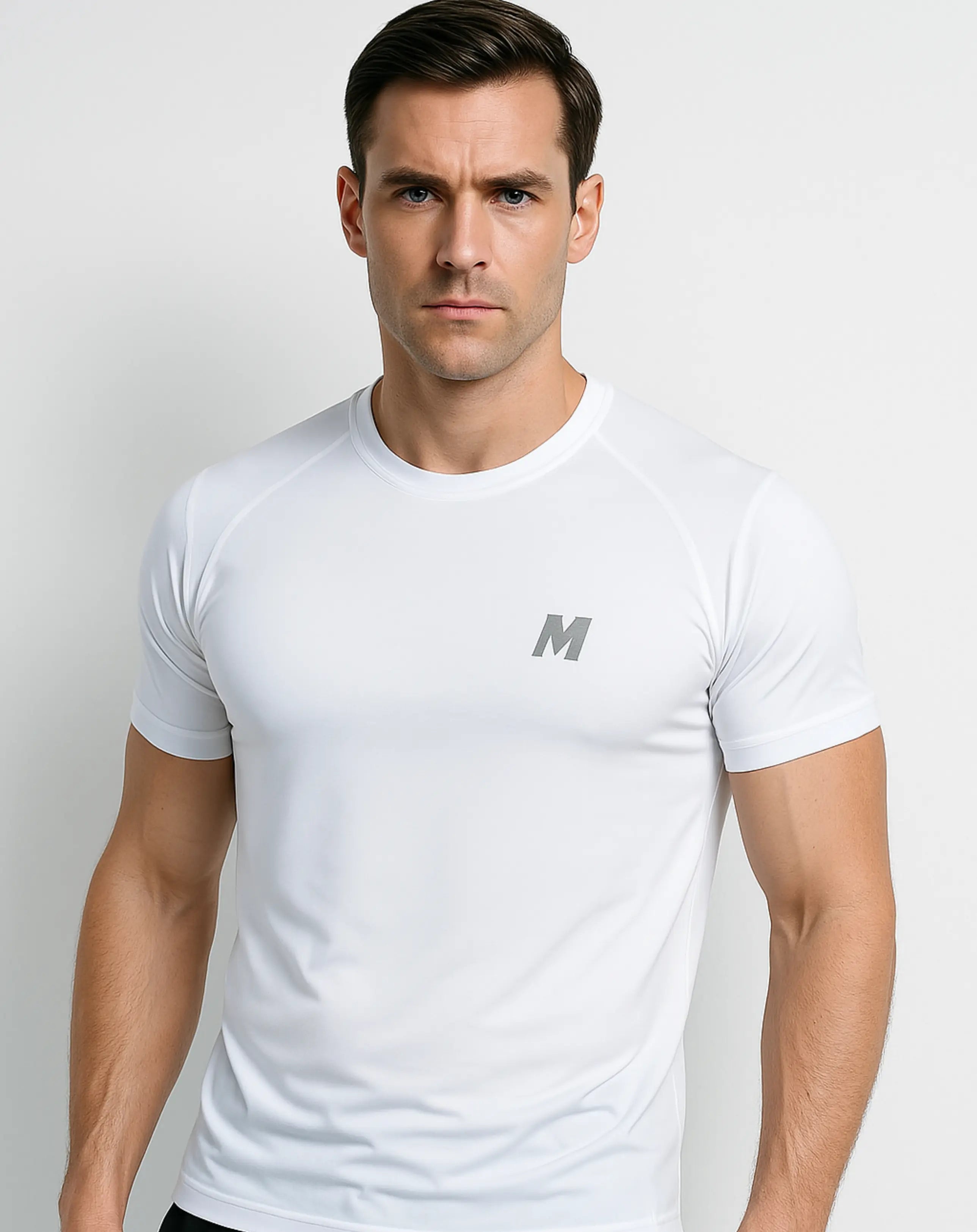 White Dri-fit T-shirt - Meerina By Hinshah